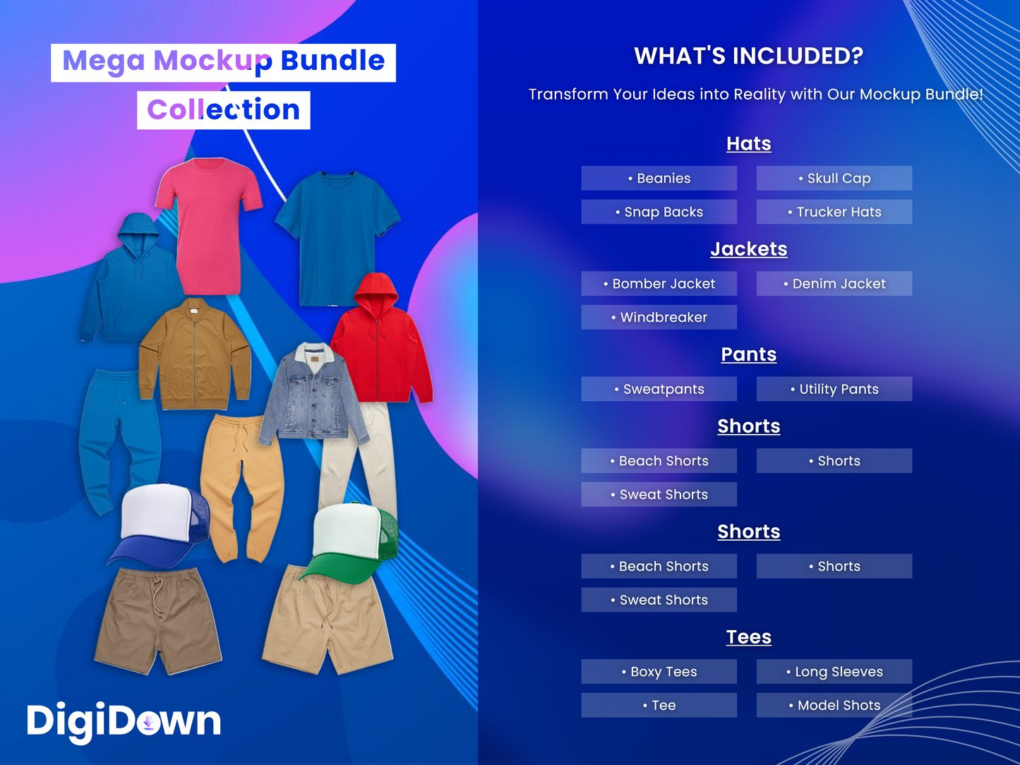 T-Shirt Mockup Pack & Guide V2: All-in-One Collection, High-Res Templa ...